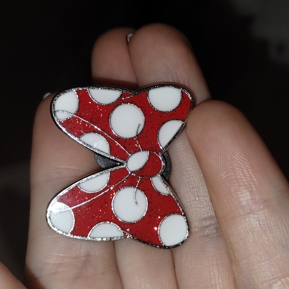 Disney | Accessories | Disney Trading Pin Minnie Mouse Polkadot Glitter ...